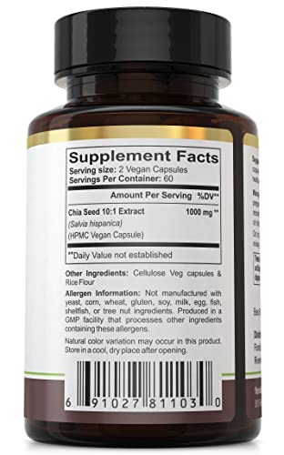 premium chia seed extract capsules