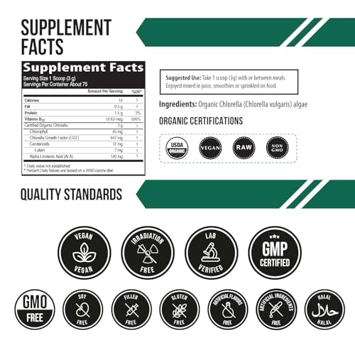 premium chlorella for vegan diets