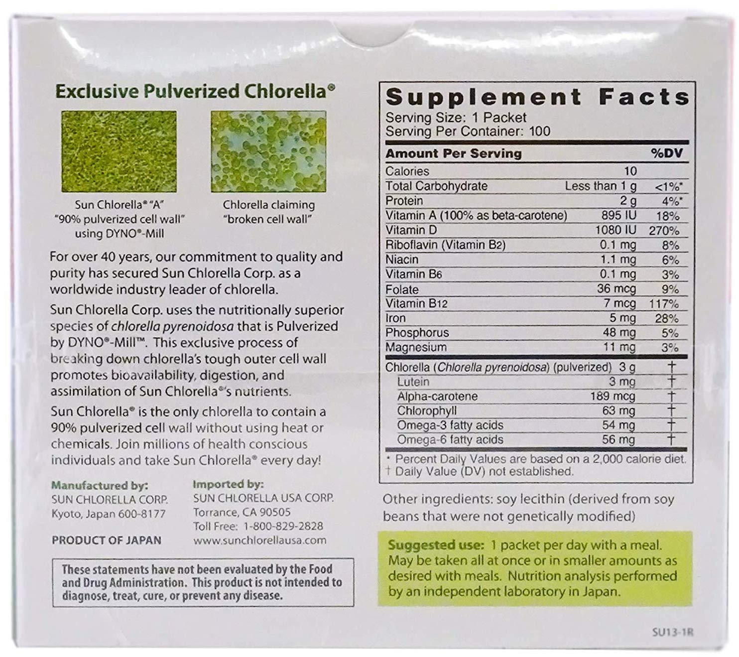 premium chlorella granules for vitality