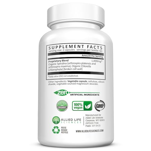 premium chlorella spirulina for health