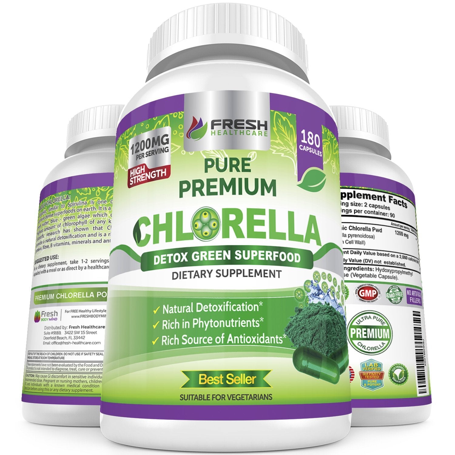 premium chlorella supplement for detox