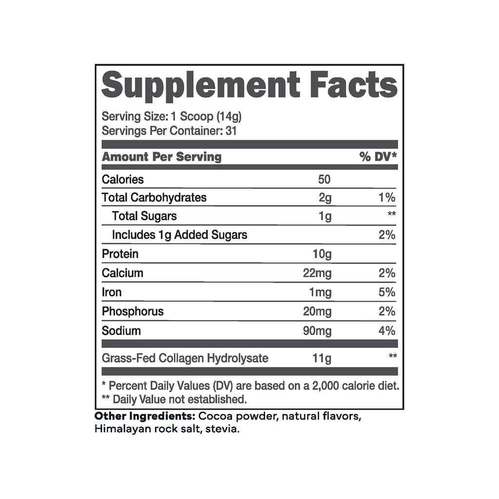 premium chocolate collagen supplement