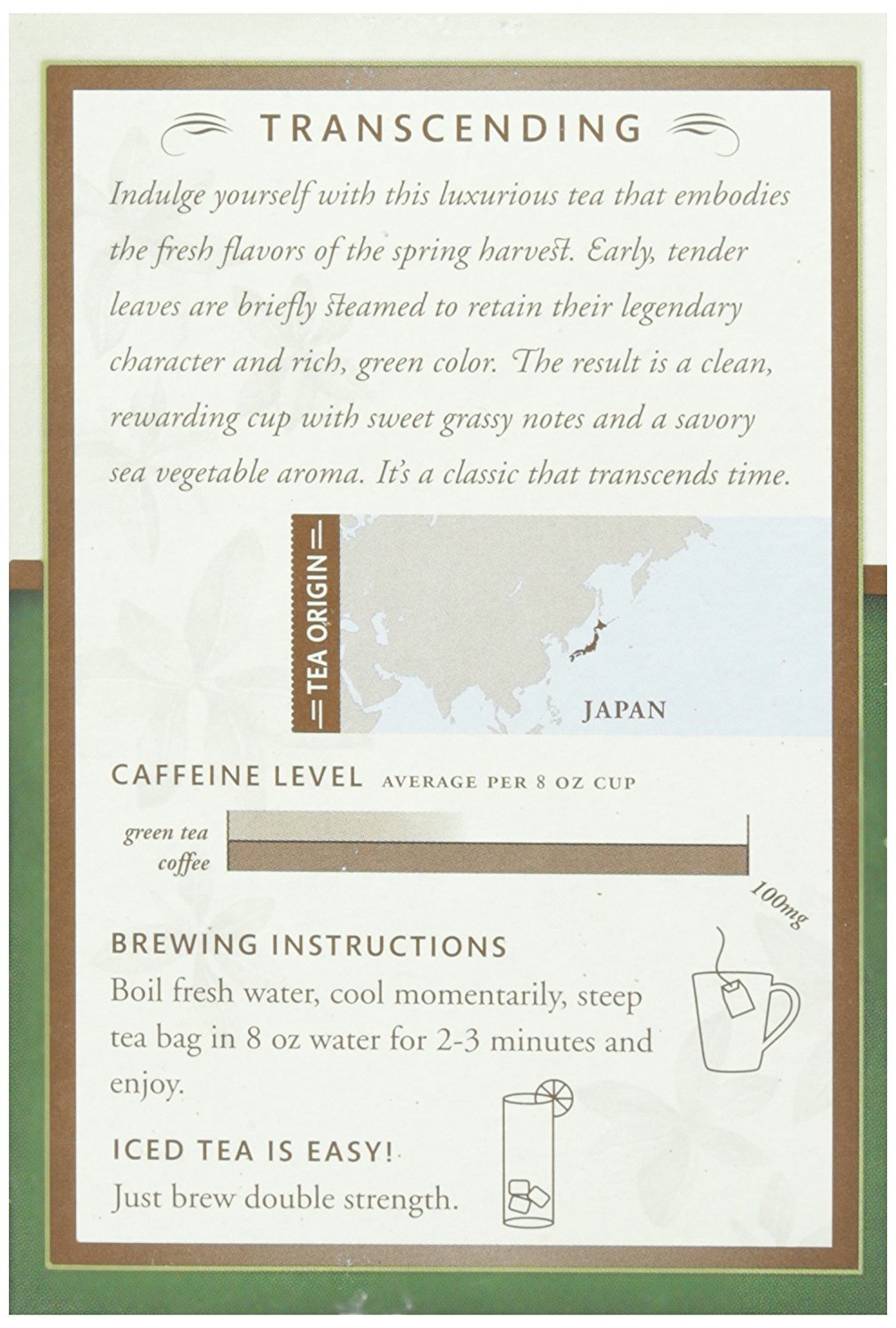 premium choice green tea blend