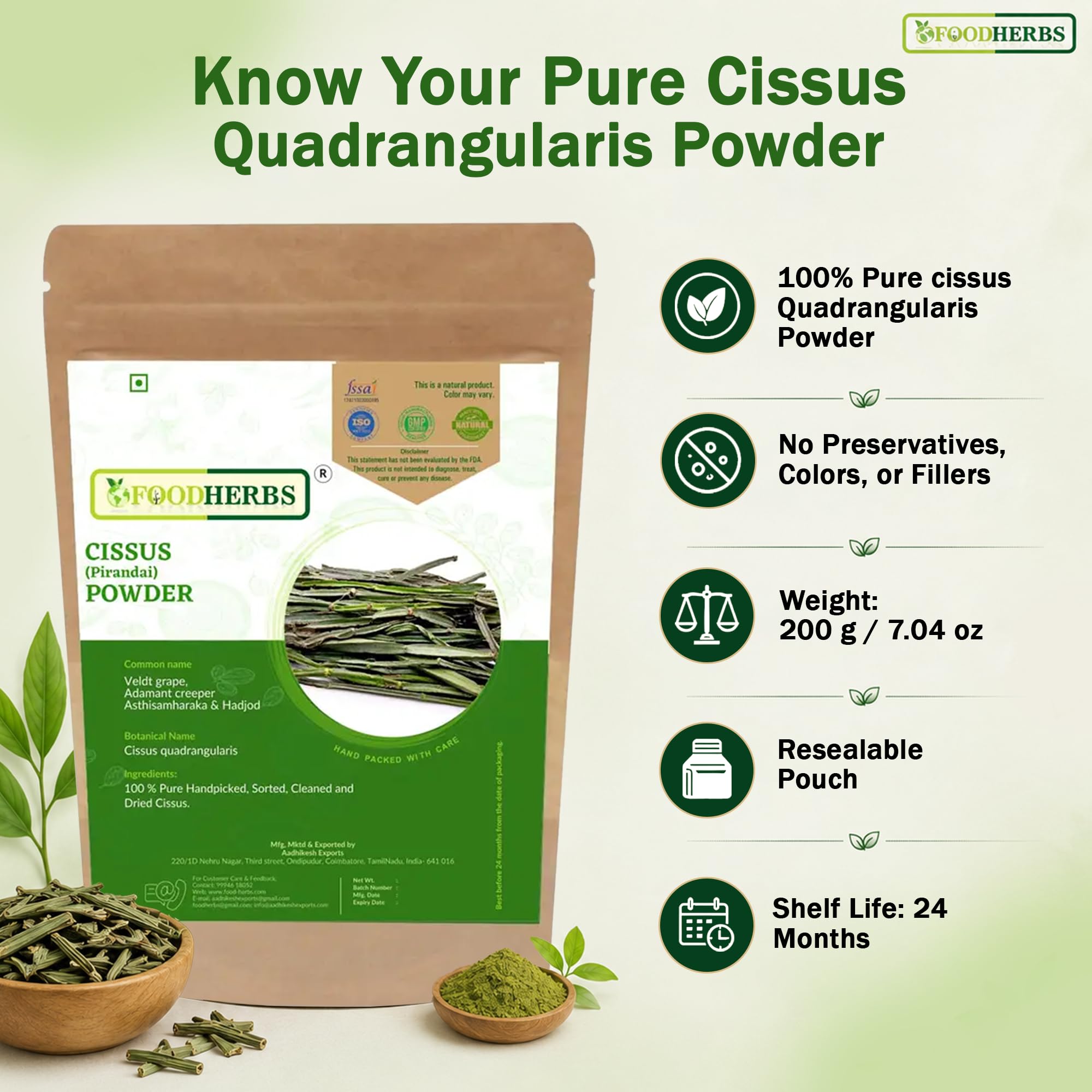 premium cissus quadrangularis for recovery