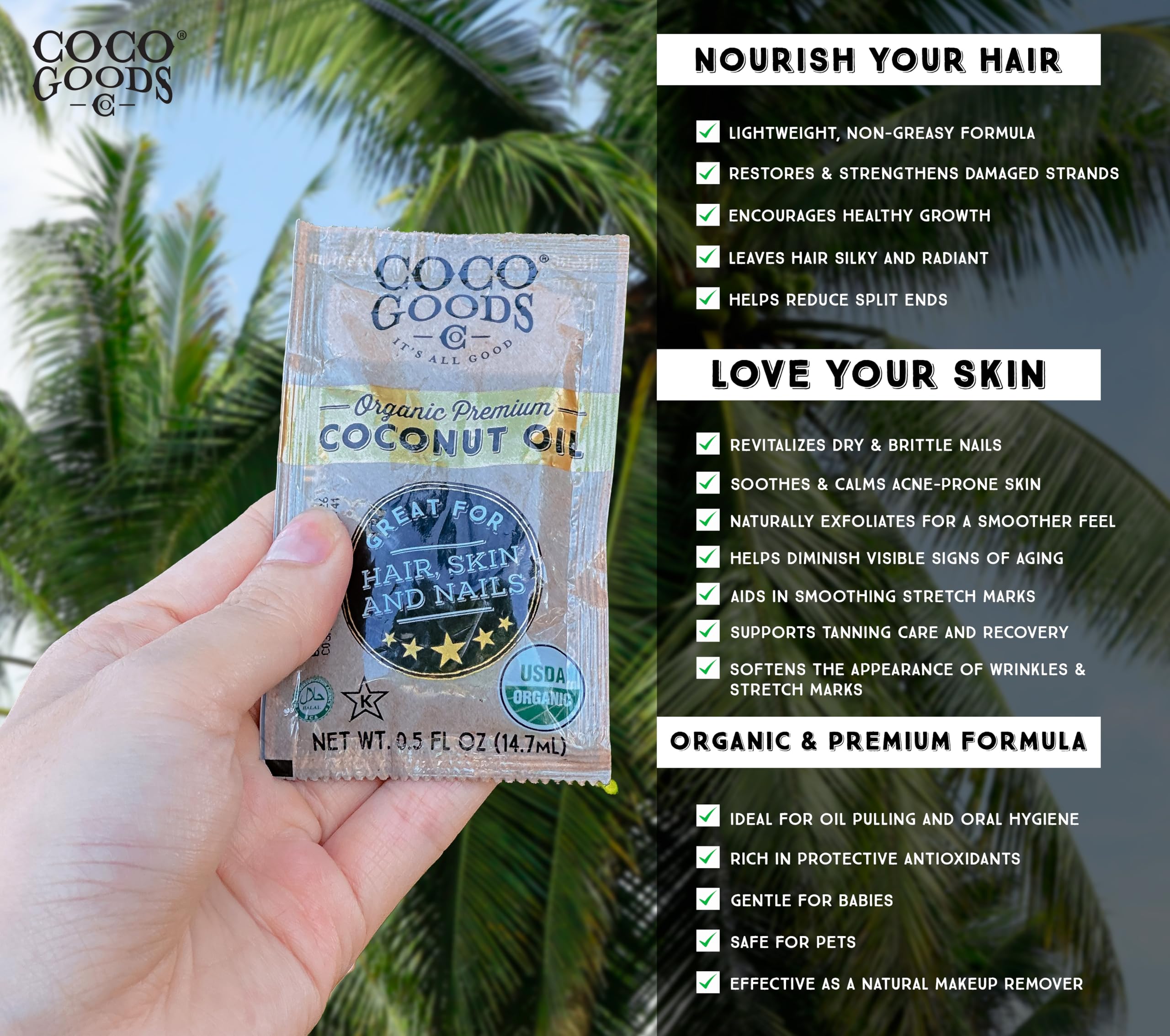 Premium coconut oil for nails