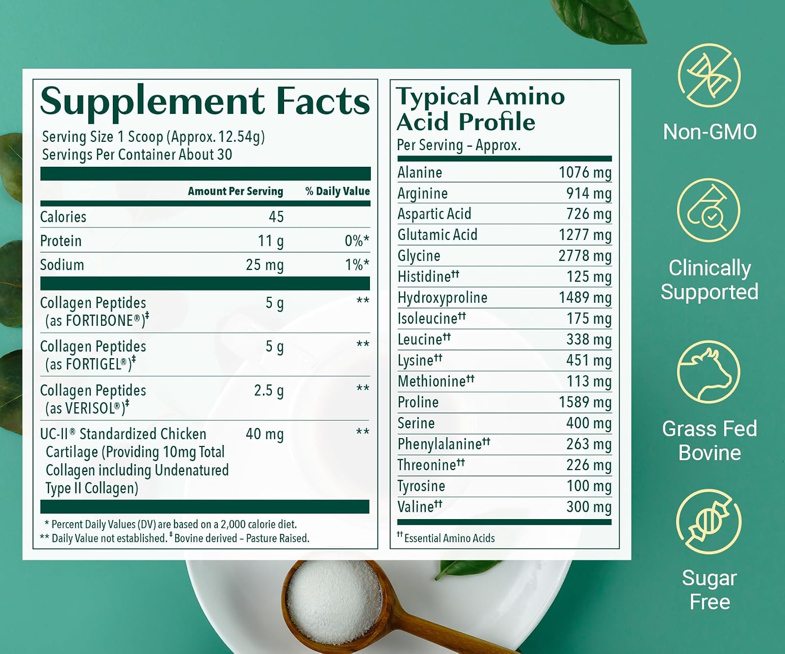 Premium collagen peptides for overall wellness