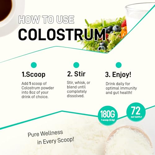 Premium colostrum powder for health benefits