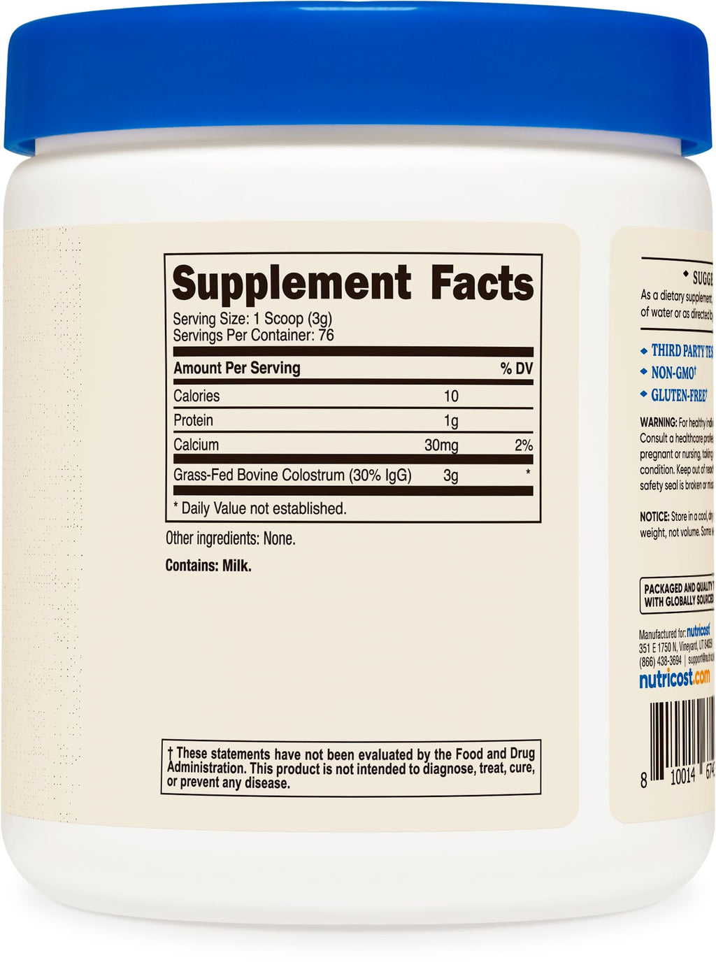 premium colostrum powder for immune support