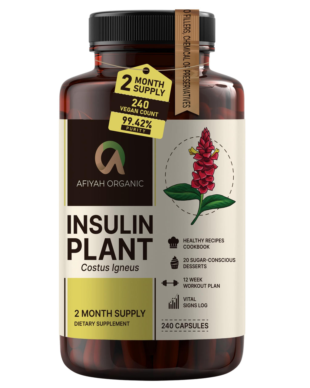 Premium Costus Igneus capsules