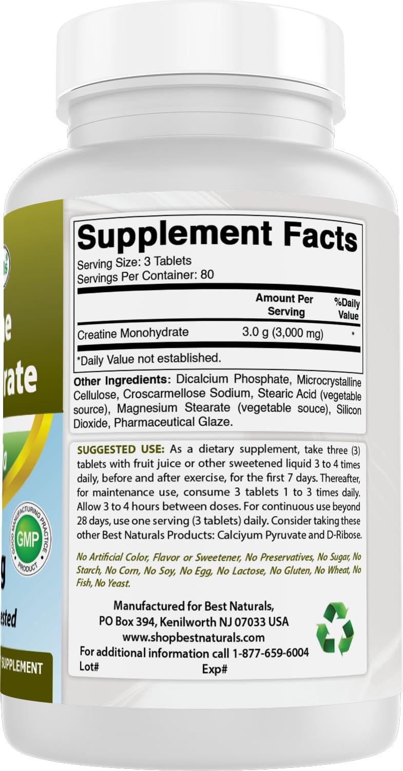 Premium creatine for workout recovery