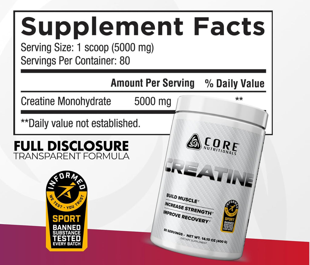premium creatine monohydrate supplement