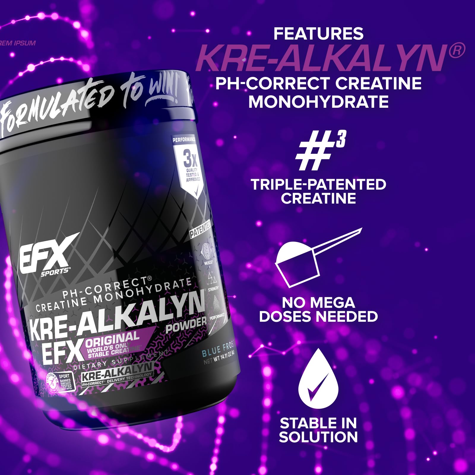 premium creatine supplement EFX Sports