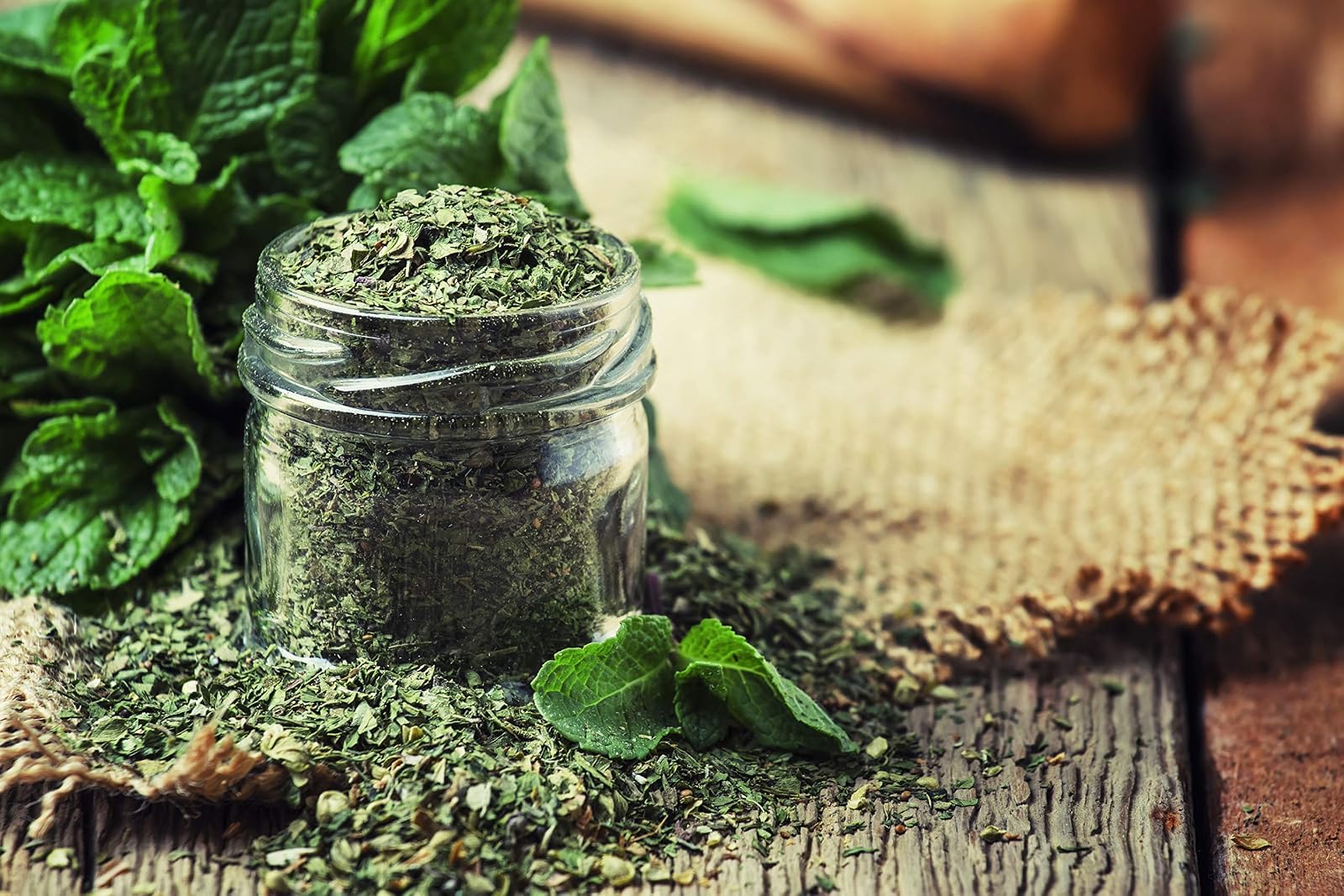 premium cut and sifted peppermint