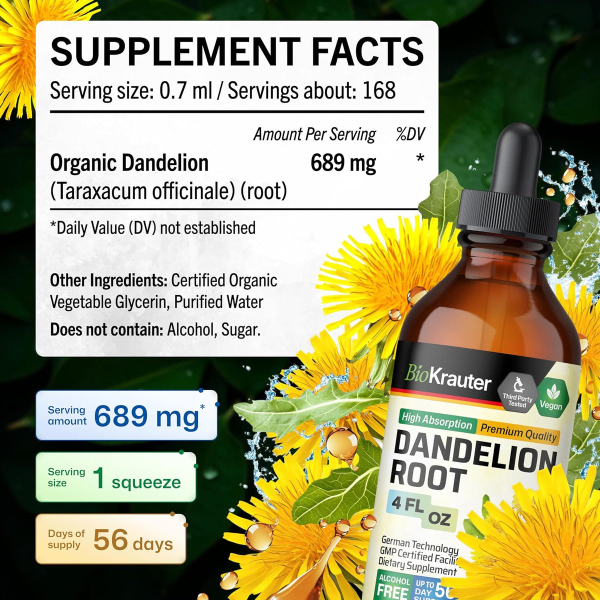 premium dandelion extract for wellness