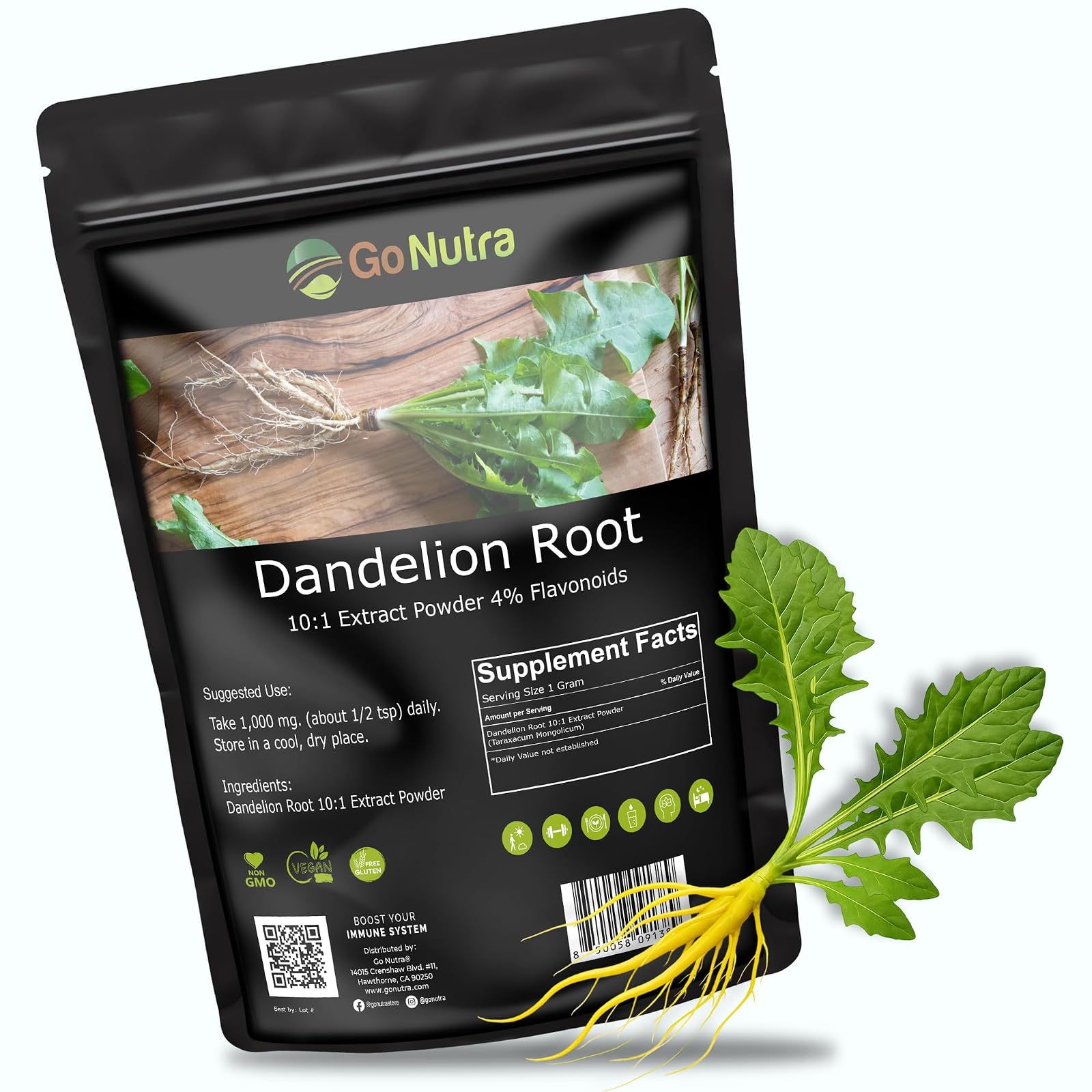 premium dandelion root powder quality