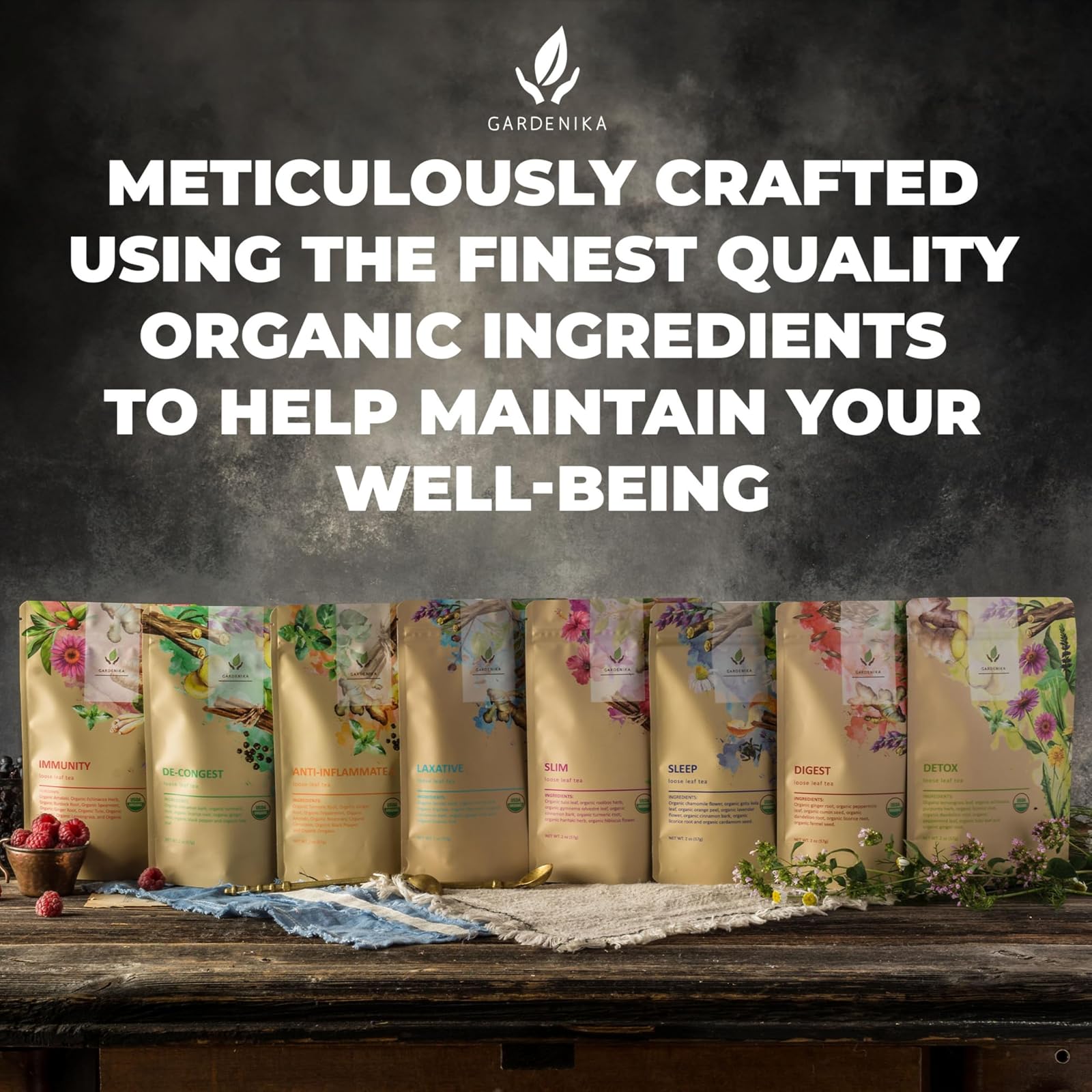 premium dandelion tea with spices