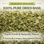 premium dried basil for herbal infusions