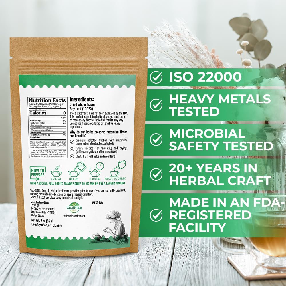 premium dried bay leaves tea