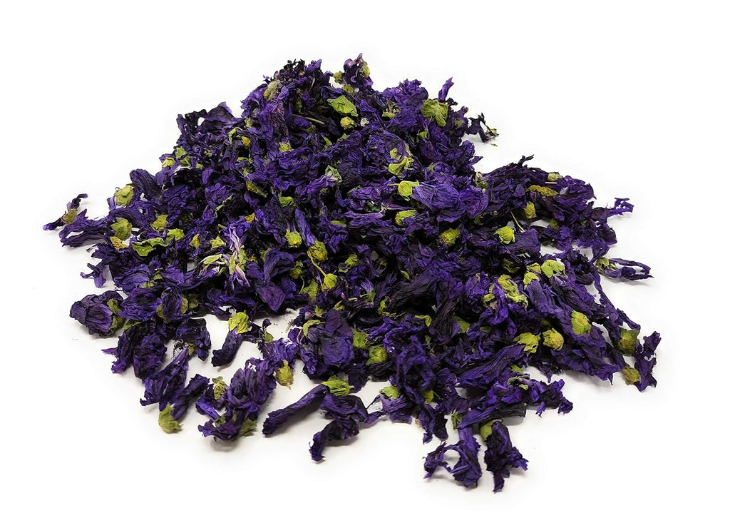 premium dried blue mallow flowers