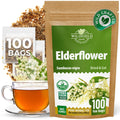 premium dried elderflower tea bags