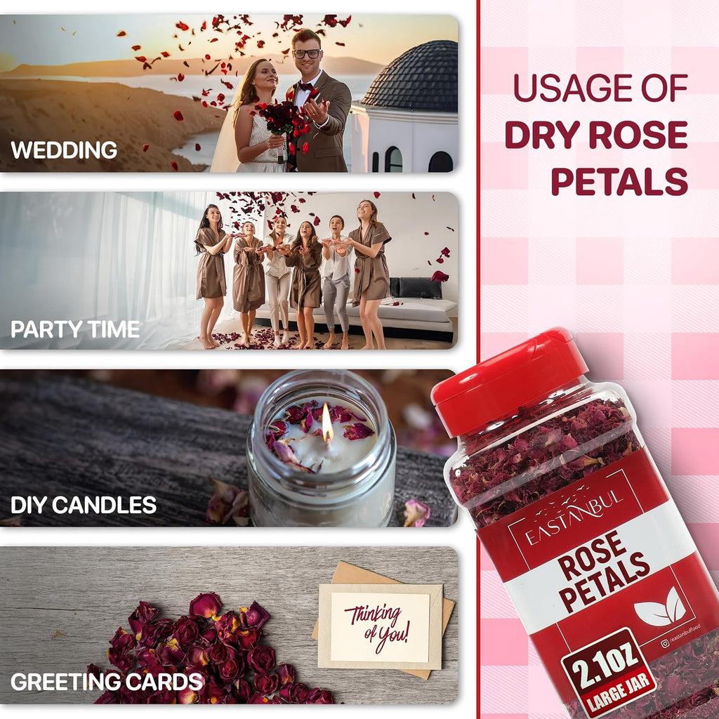 premium dried rose petals for wellness