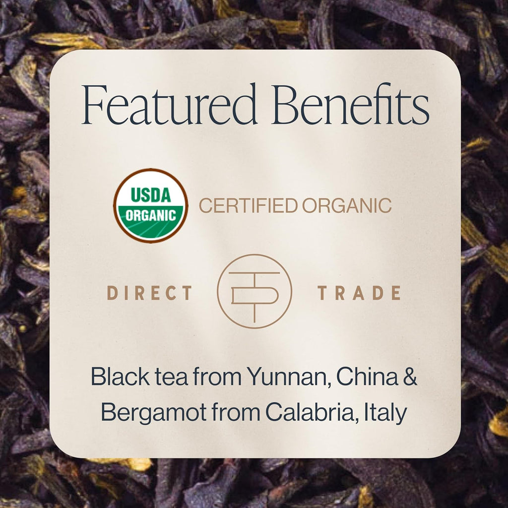 premium Earl Grey black tea leaves
