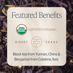 premium Earl Grey black tea leaves