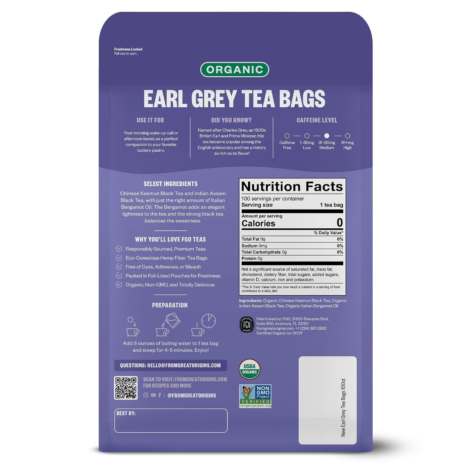 premium Earl Grey black tea