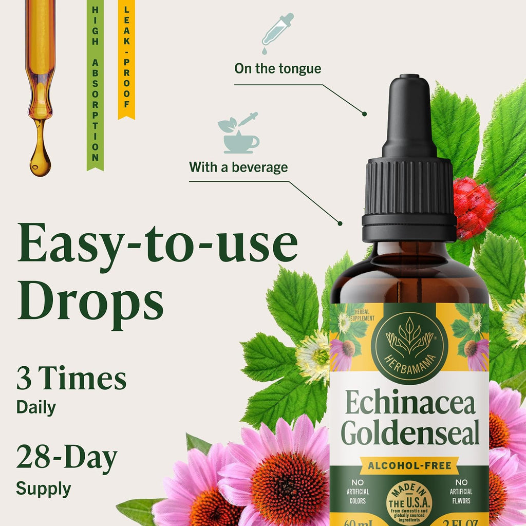 Premium Echinacea Goldenseal herbal remedy