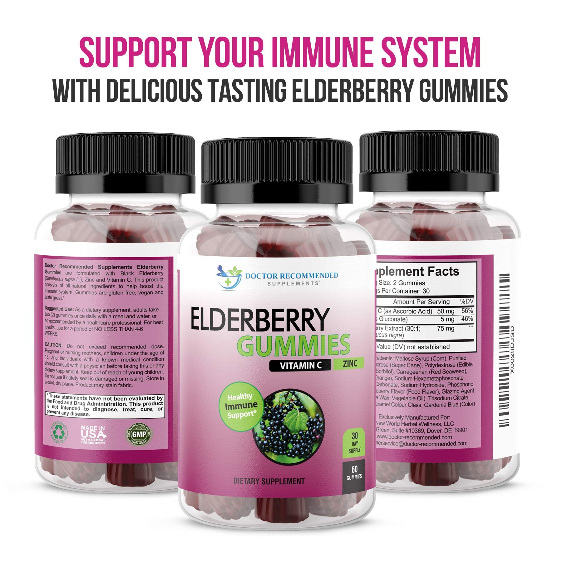 premium elderberry extract in gummies