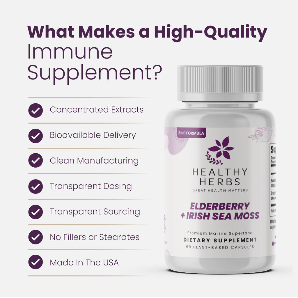 premium elderberry sea moss blend