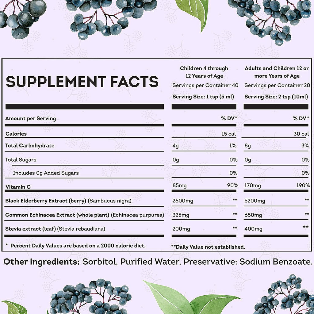 premium elderberry syrup for holistic health