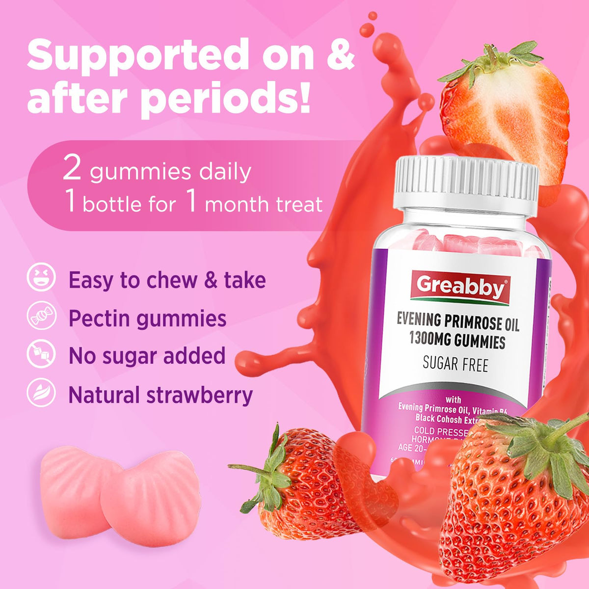 Premium evening primrose oil capsules