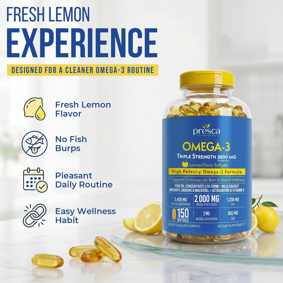 Premium fish oil for brain function