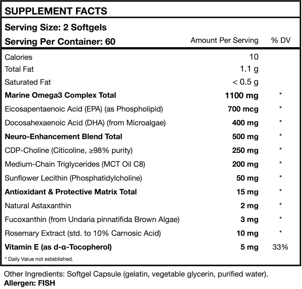 Premium fish oil for joint flexibility