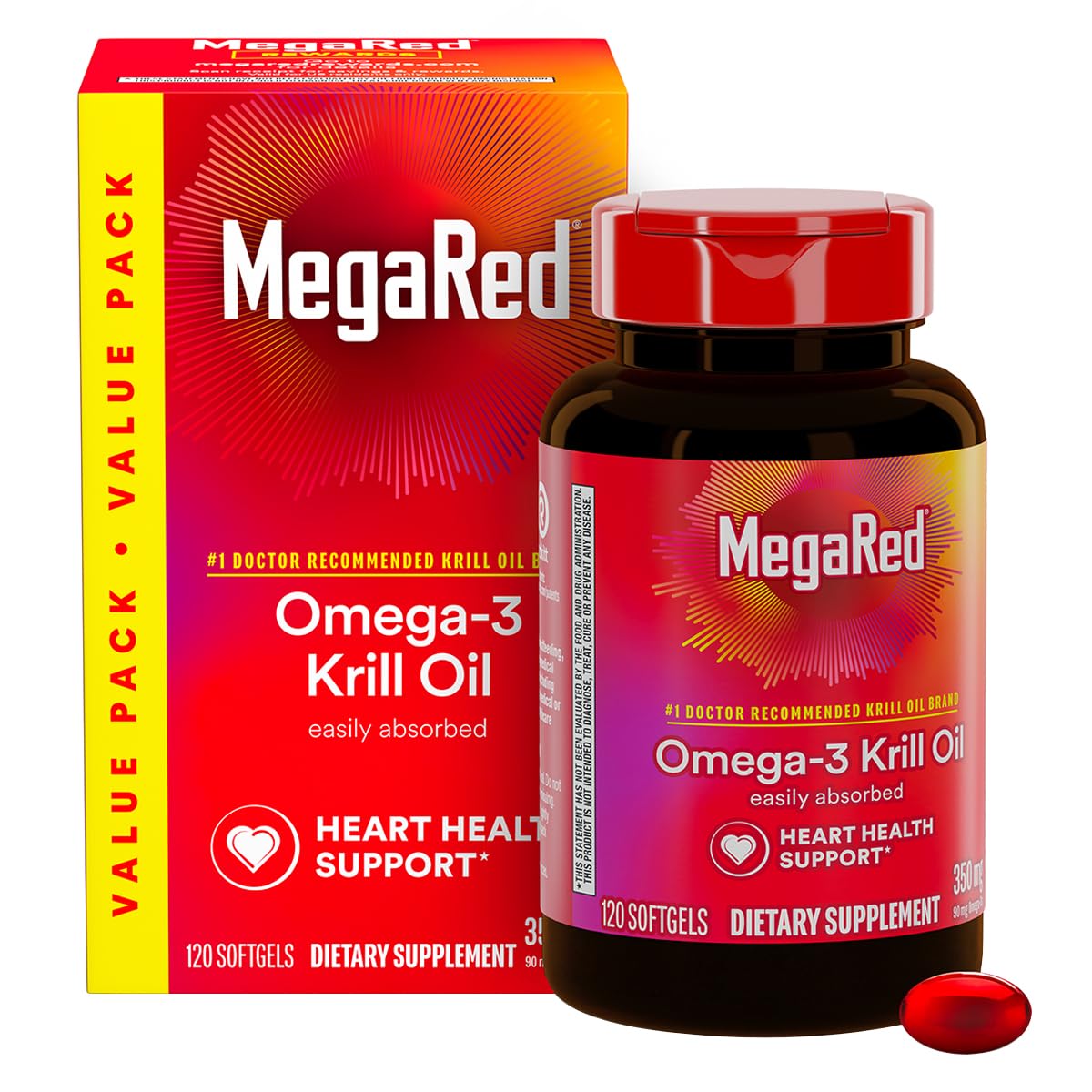 Premium fish oil supplement with 350 mg Omega 3