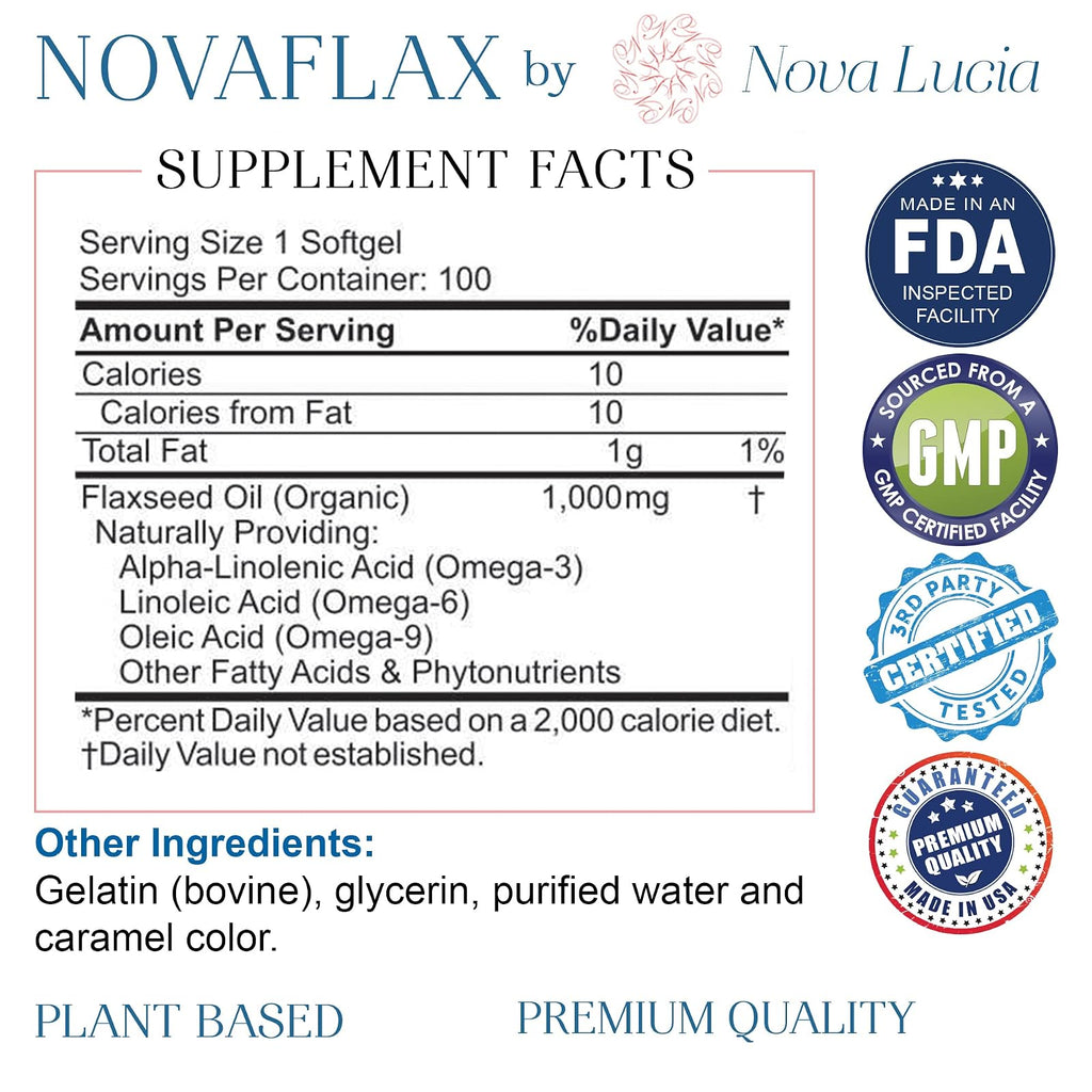 premium flaxseed oil for health