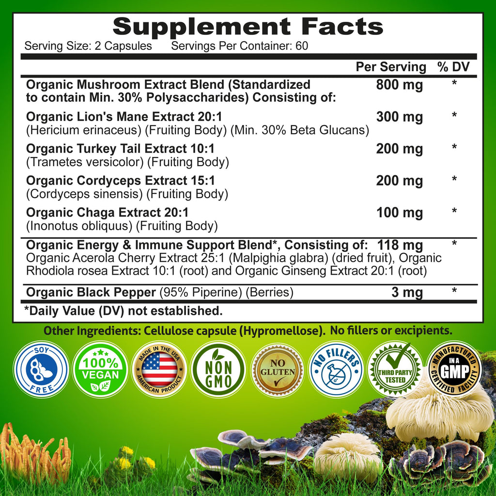 premium fruiting body mushroom extracts