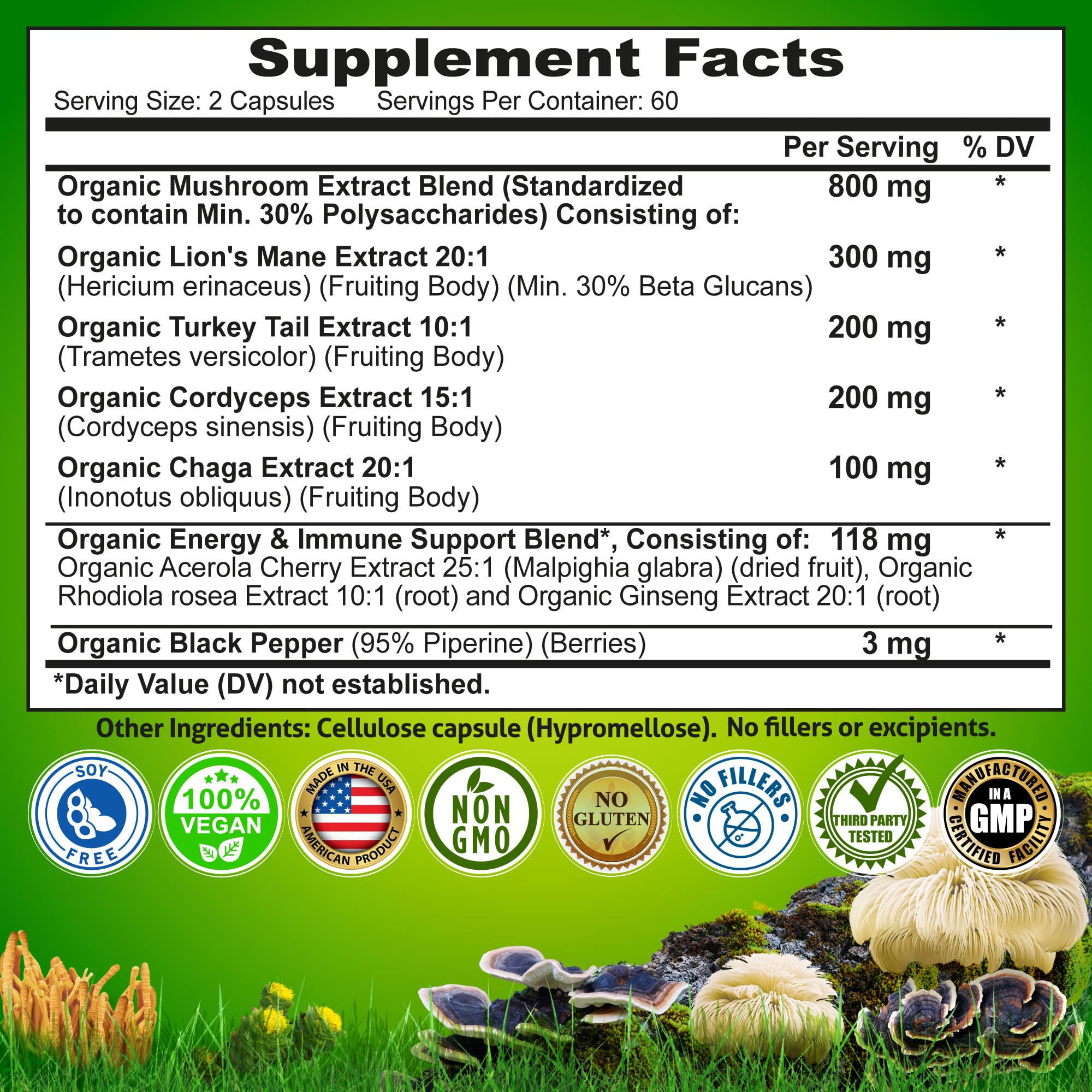 premium fruiting body mushroom extracts