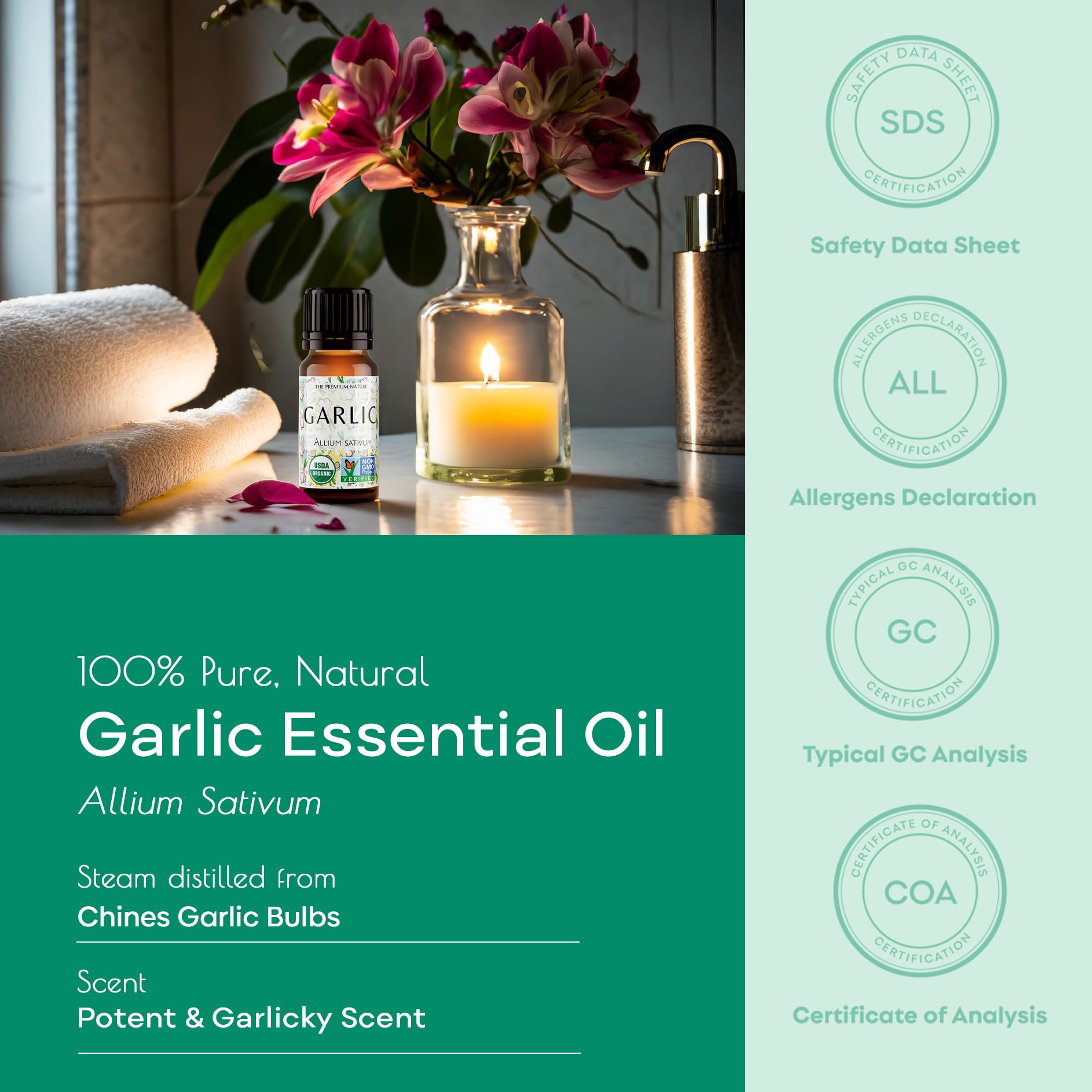 Premium garlic oil for flavor enhancement