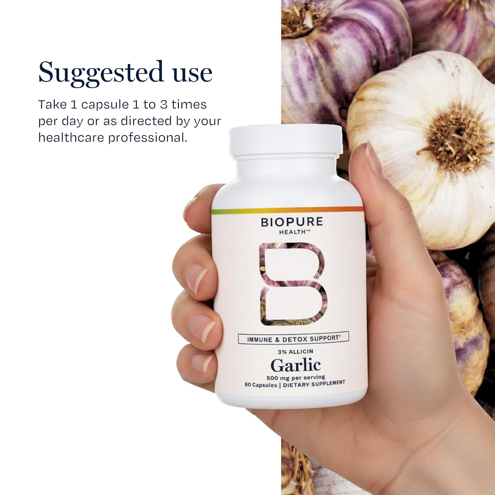 premium garlic supplement for vitality