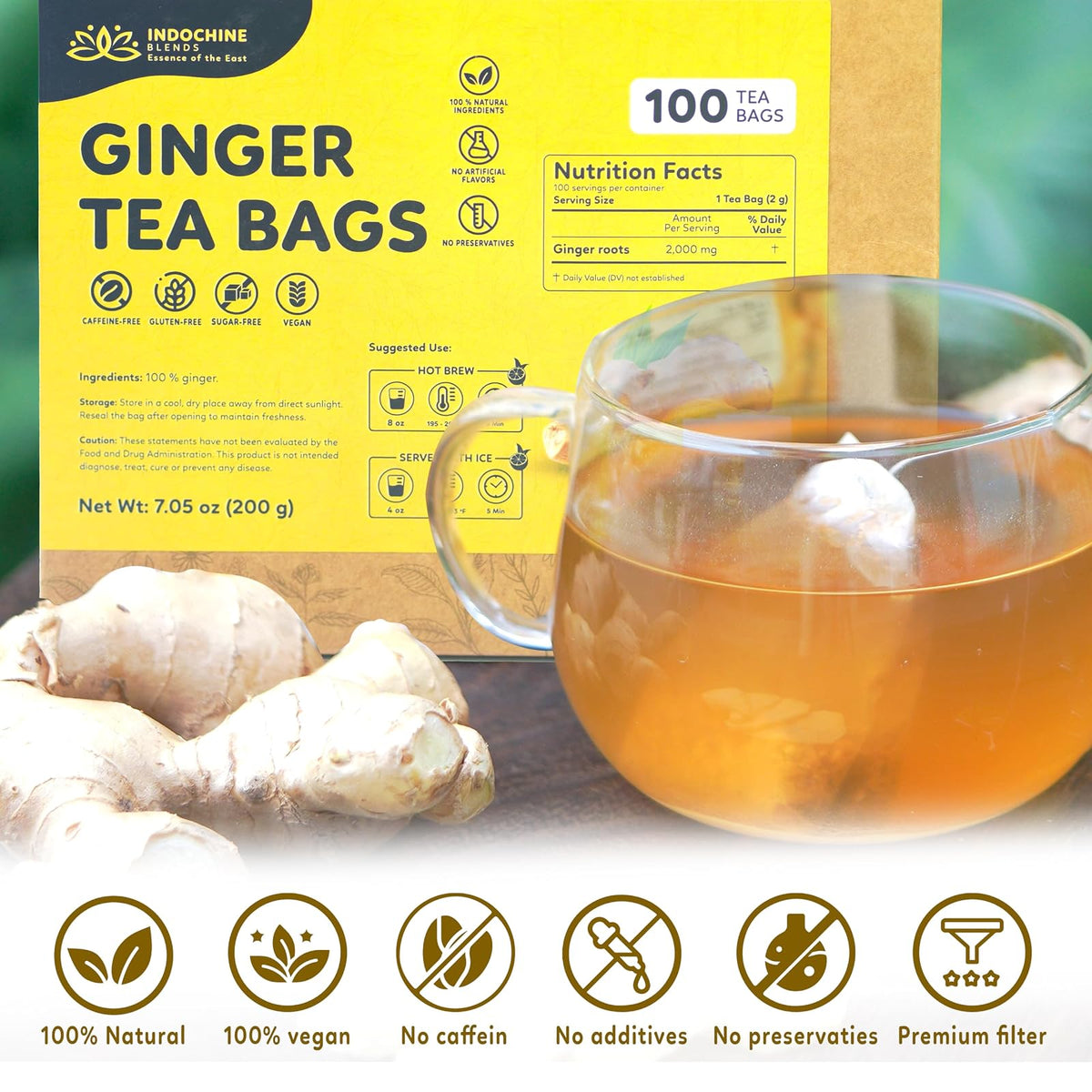 premium ginger tea for wellness