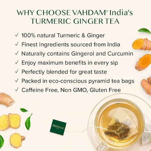 premium ginger tea pyramid bags
