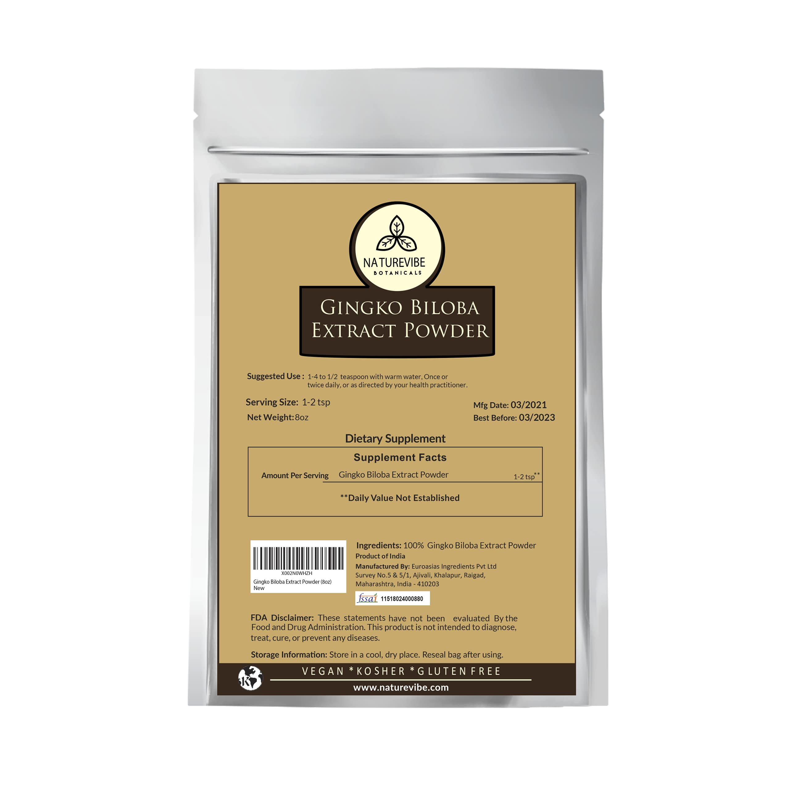 premium ginkgo biloba extract powder