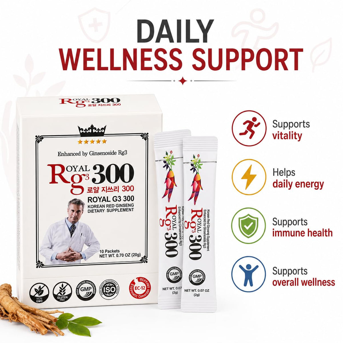 Premium ginseng extract for vitality