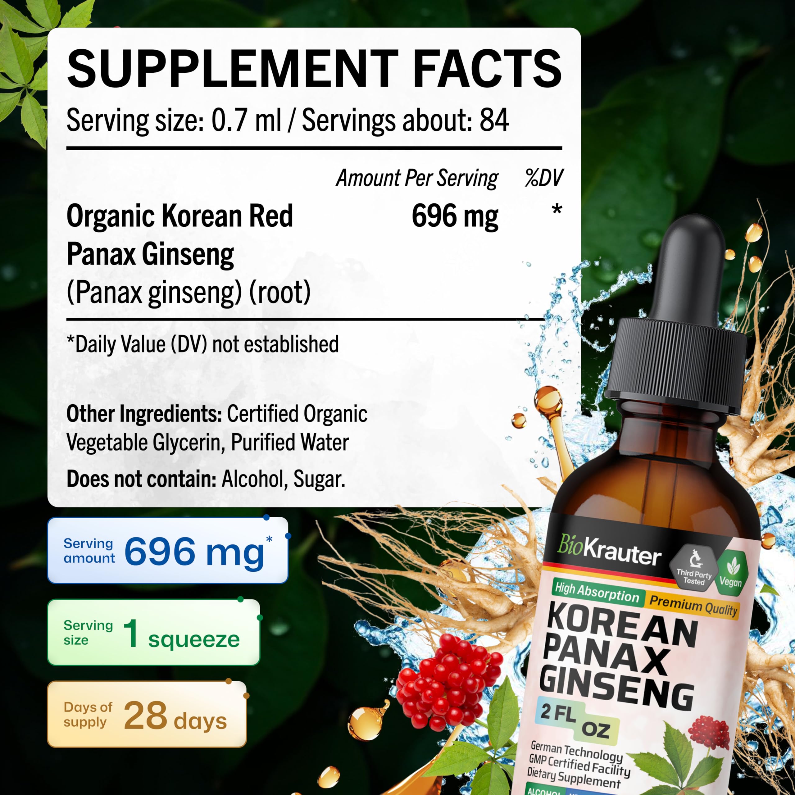 Premium ginseng for enhanced mental clarity