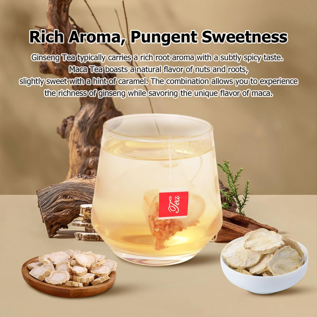 premium ginseng maca tea bags