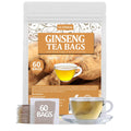 Premium ginseng tea bags for energy
