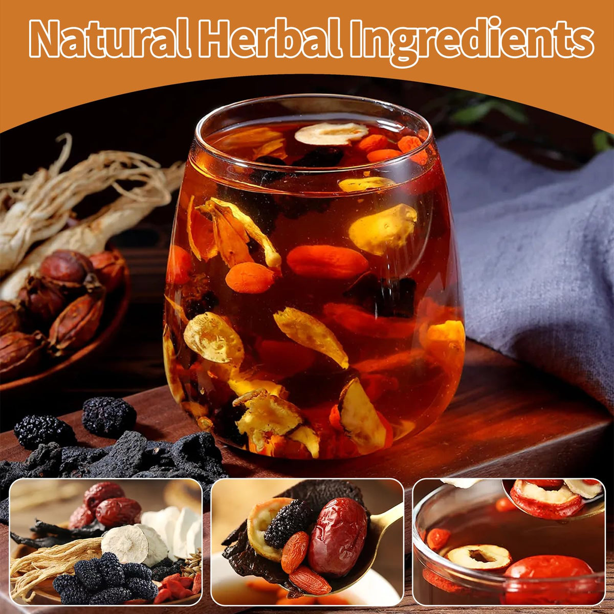 Premium ginseng tea for wellness
