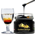 premium golden shilajit resin